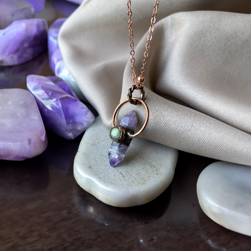 Rainbow Florit Kolye Victoria Satın Al | Doğal Taş Kolye